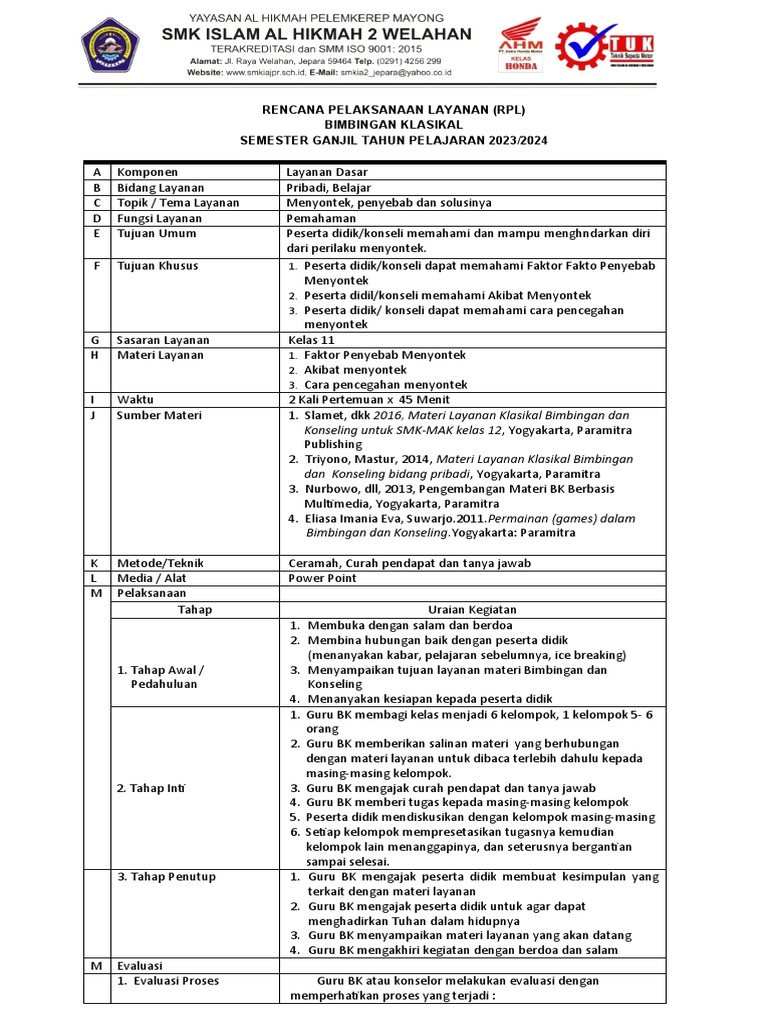 Menyontek, Penyebab Dan Solusinya | PDF | Karier & Perkembangan