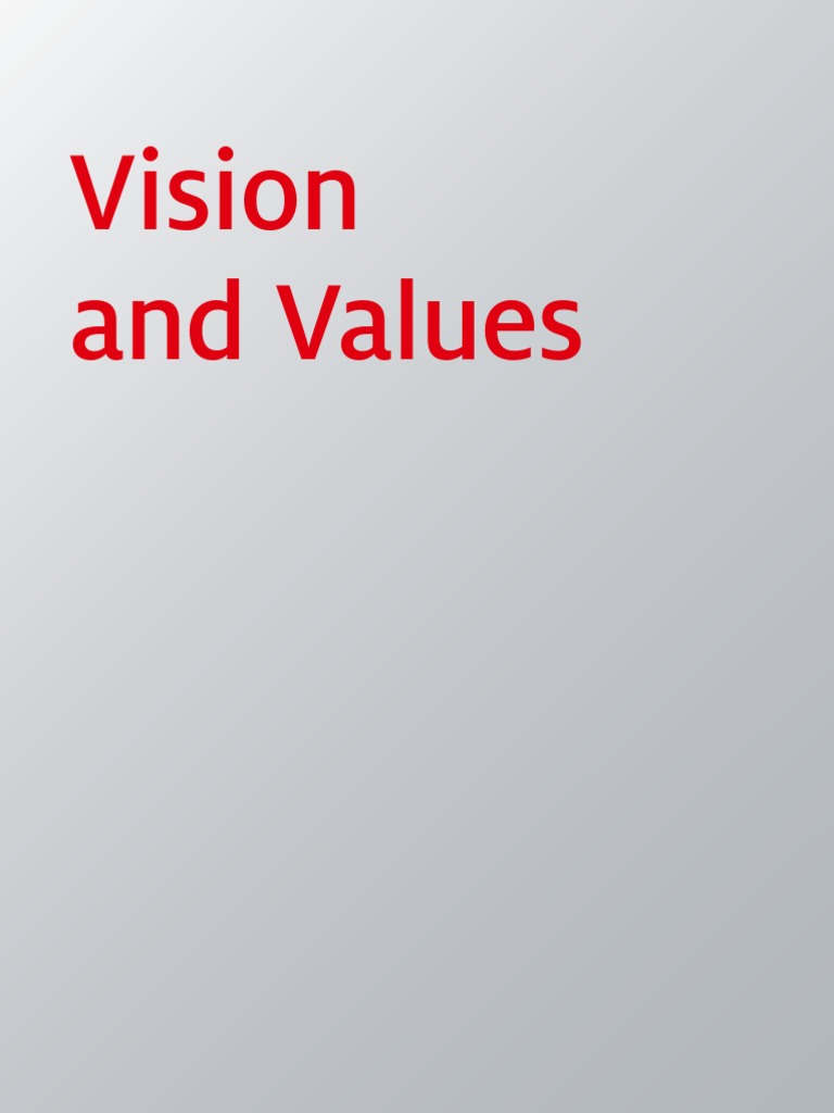 Vision and Values 2011 en | PDF