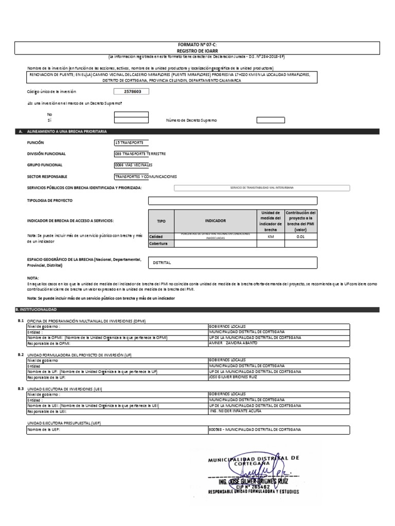 Formato 07-c Miraflores | Pdf