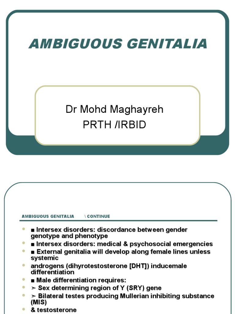 Ambiguous Genitalia | Intersex | Androgen