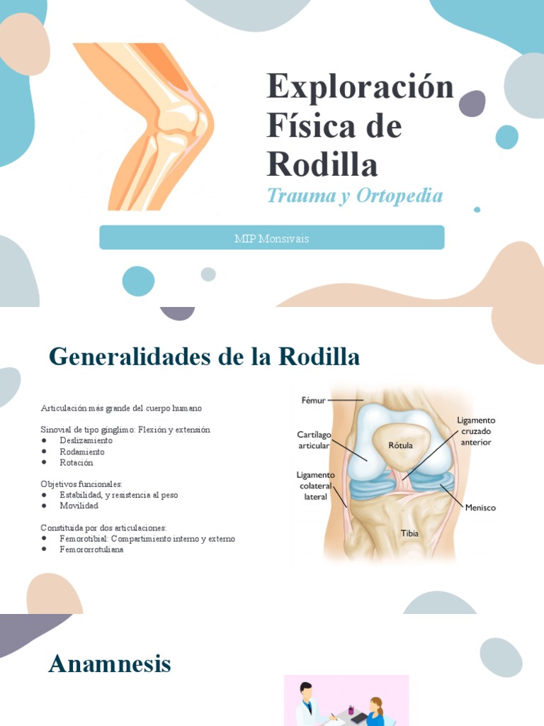 Exploracion de Rodilla | PDF | Rodilla | Tobillo