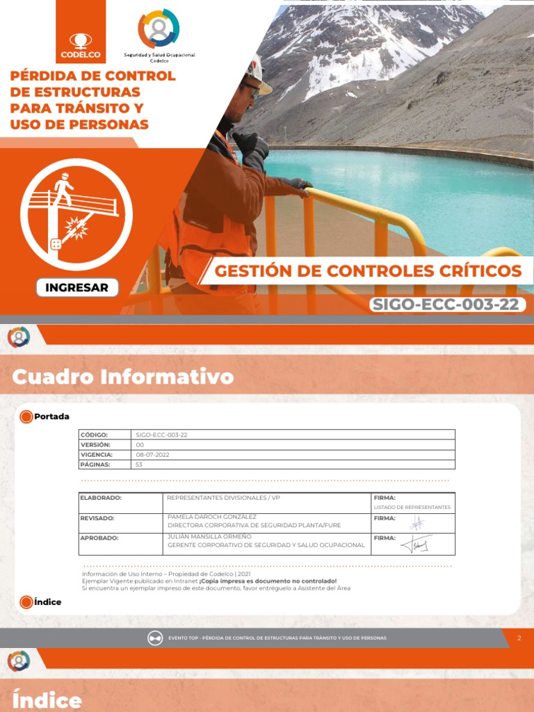 SIGO-ECC-003-22 V0 - Pérdida de Control de Estructuras para Tránsito y ...