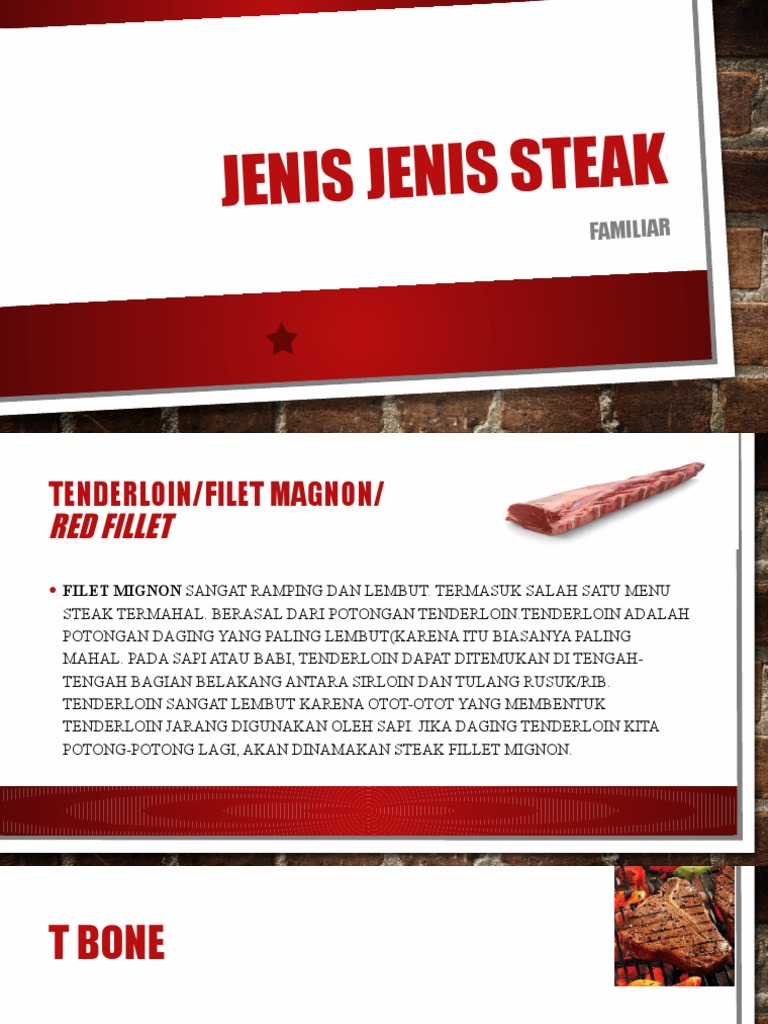 Jenis Jenis Steak | PDF