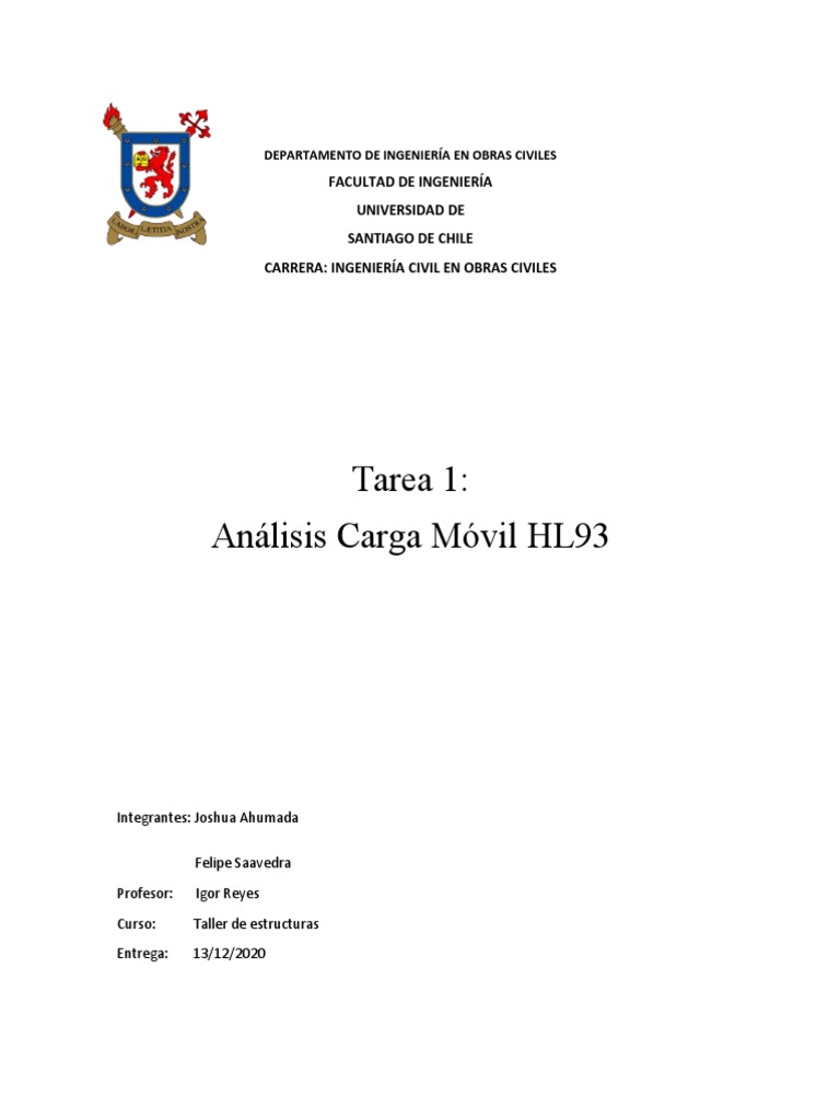 Análisis Carga Móvil HL93 en Puentes | PDF | Viga (Estructura) | Doblar
