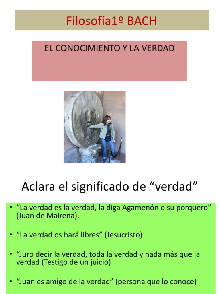 El Conocimiento y La Verdad | PDF | Verdad | Conocimiento