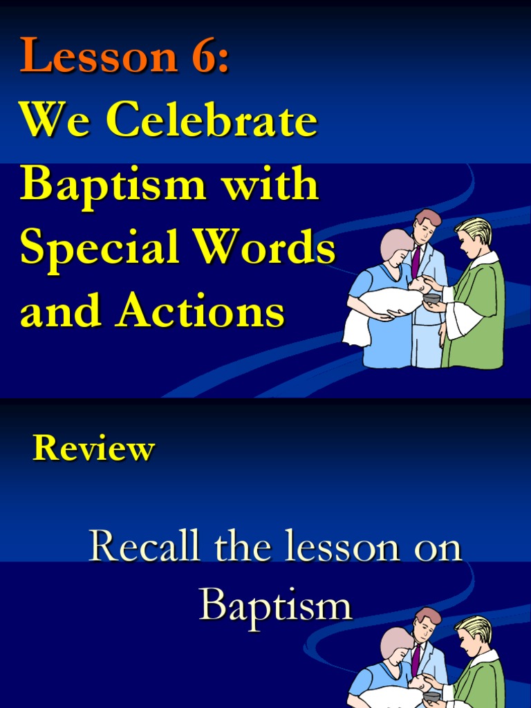 Understanding the Baptismal Rite | PDF | Baptism | Jesus