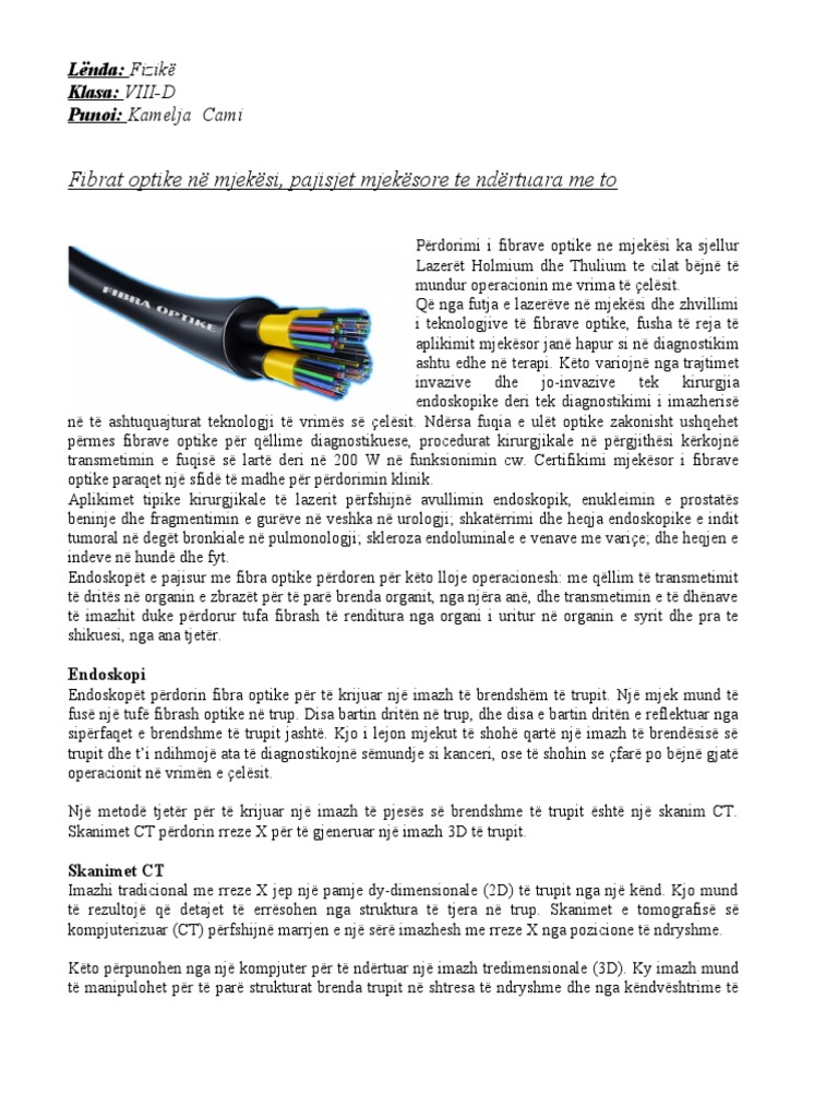 Fibra Optike | PDF