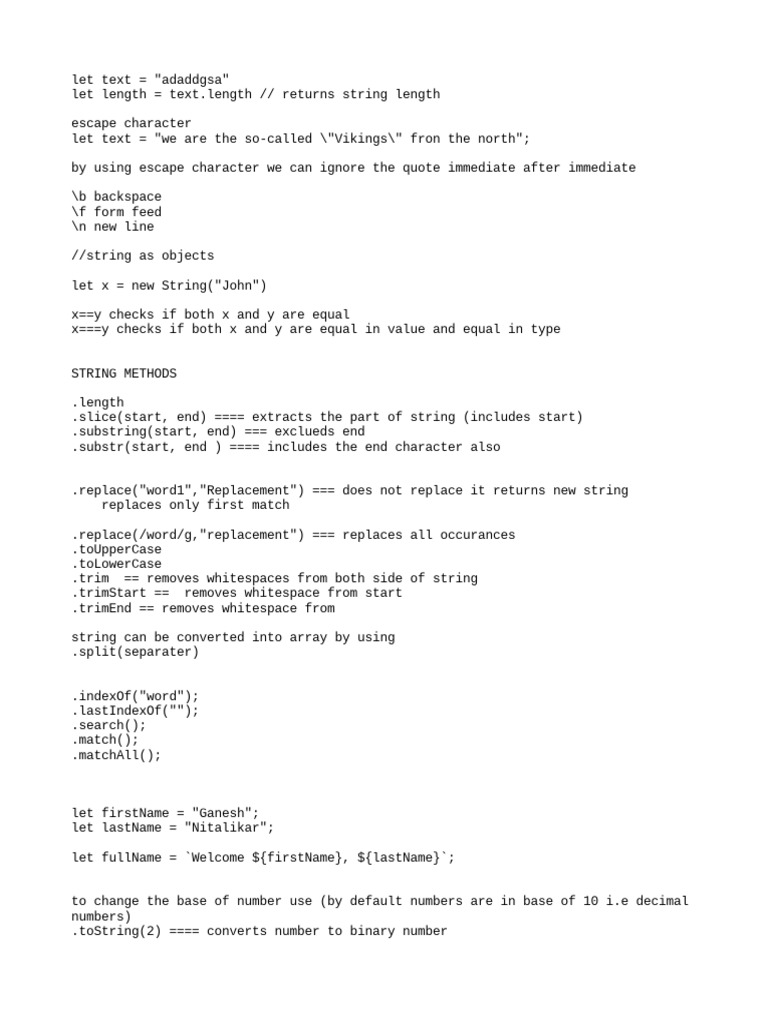 String Pdf