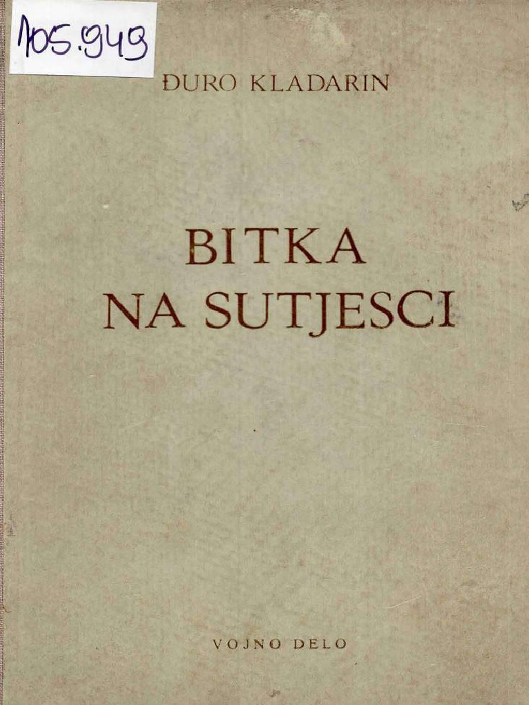 Bitka Na Sutjesci | PDF