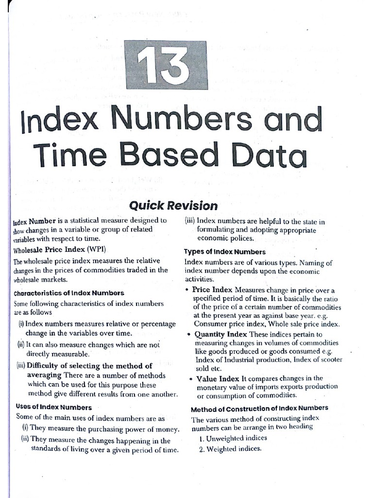 Index Numbers | PDF
