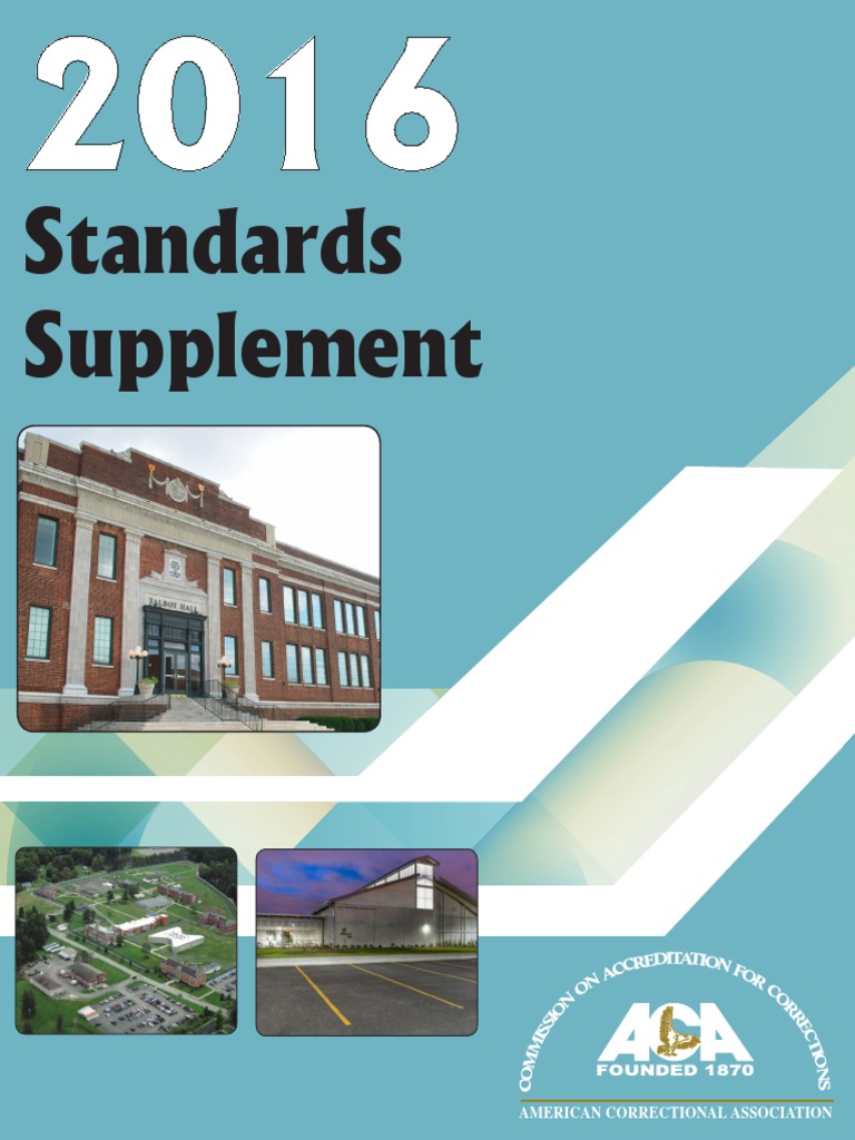 Standards Supplement: American Correctional Association | PDF