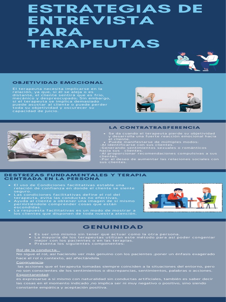 Estrategias de Entrevista para Terapeutas | PDF