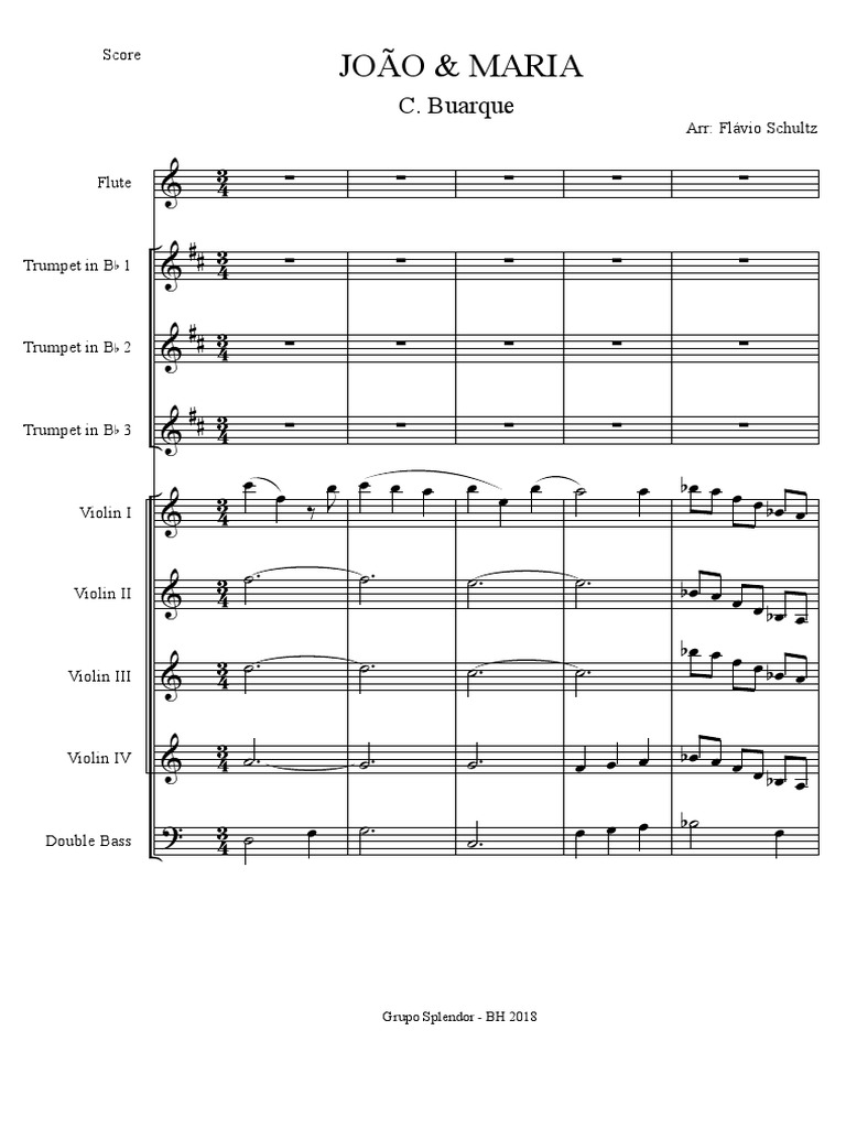 Joao & Maria - Score | PDF