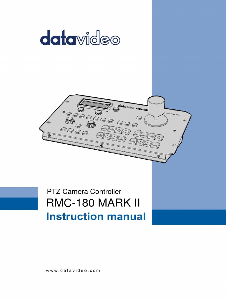 RMC-180 Mark II Controller Manual | PDF | Color Balance | Shutter ...