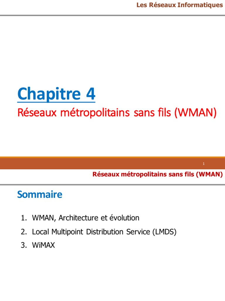 Chapitre4 WMAN | PDF