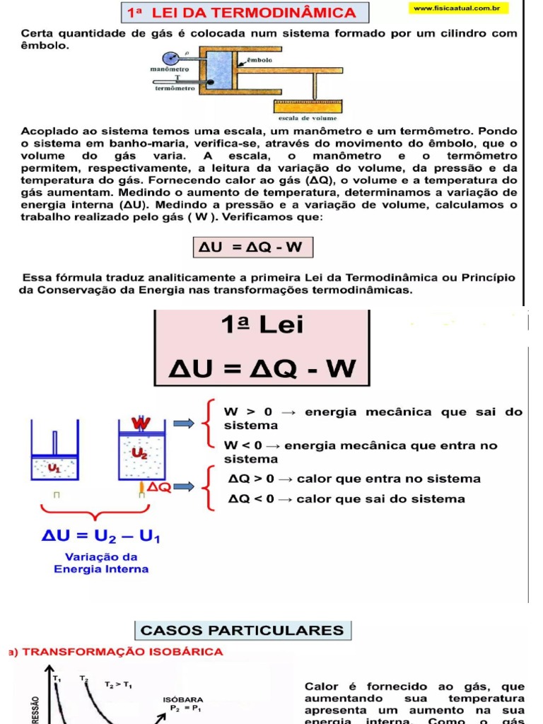 1° LEI DA TERMODINAMICA | PDF