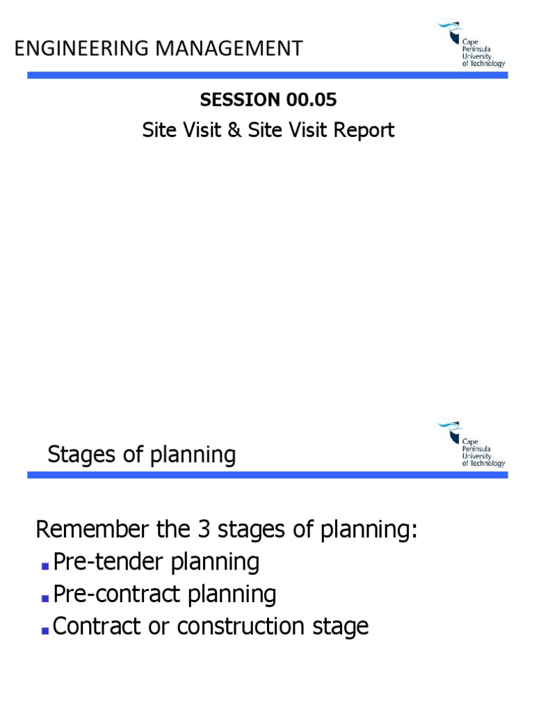 Site Visit Report | PDF