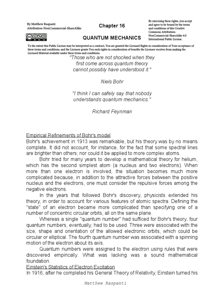 Physics For Beginners-16-Quantum Mechanics | PDF | Uncertainty Principle | Quantum Mechanics