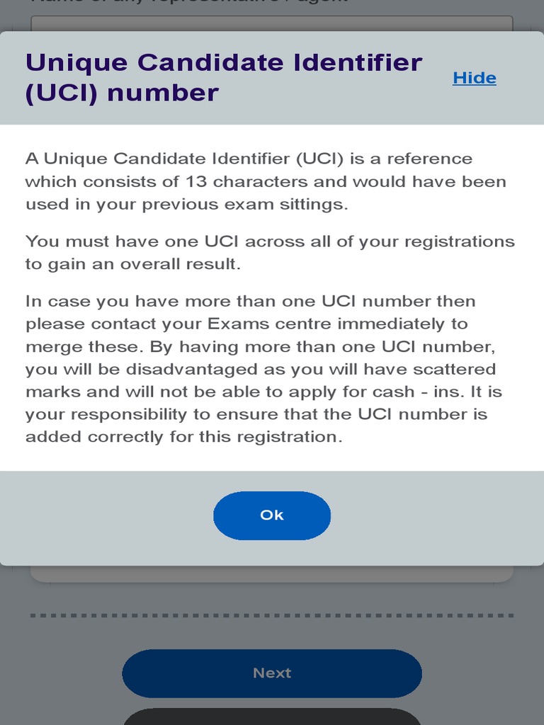 Candidate Registration Form for IGCSE Exams with Emphasis on Providing ...