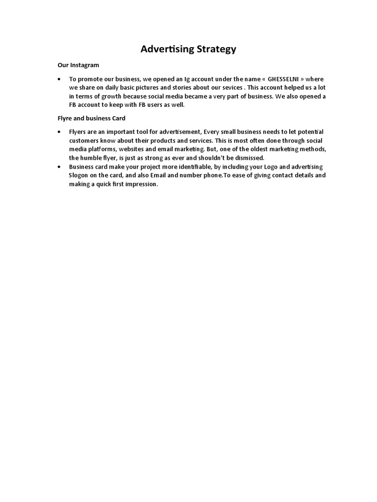 Advertising Strategy | PDF Advertising Strategy | PDF