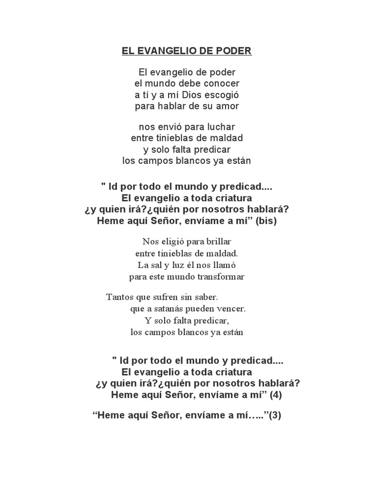 El Evangelio de Poder | PDF