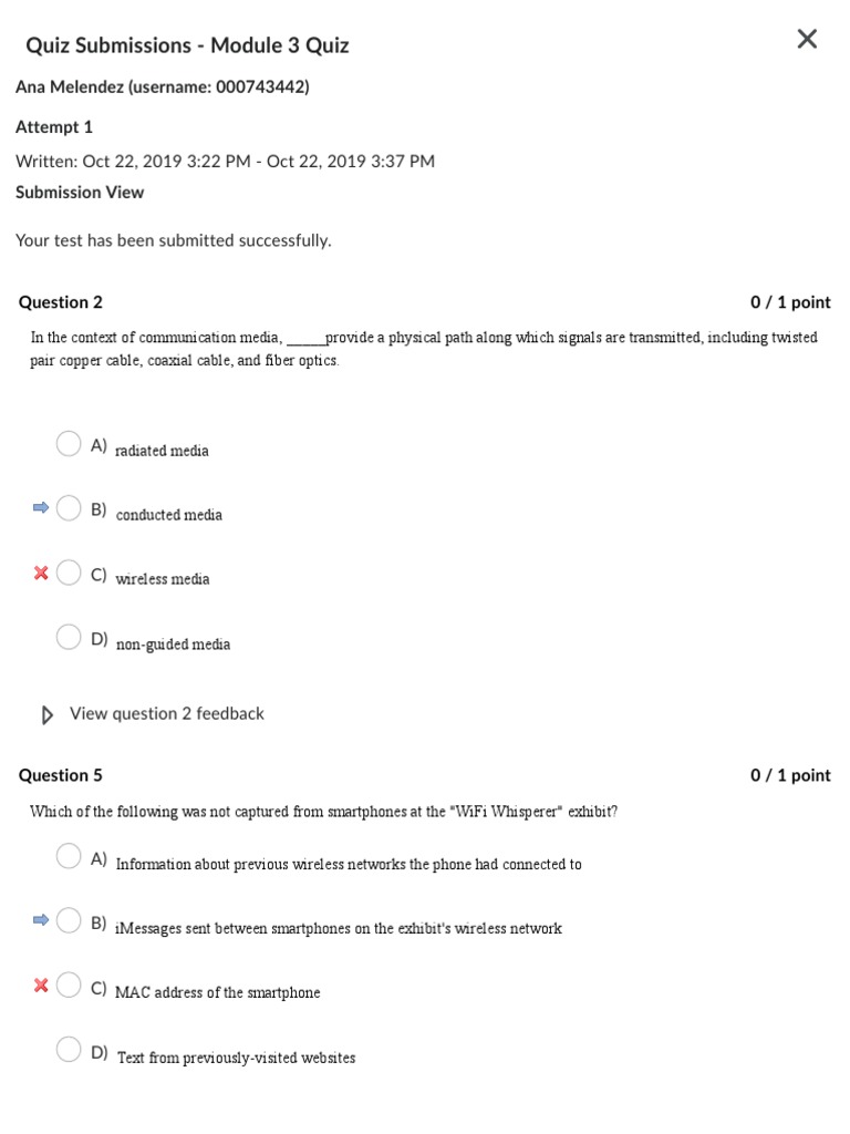 Quiz Submissions - Module 3 Quiz - Fall 2019 - Information Systems ...