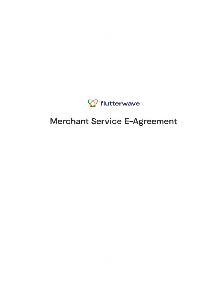 Merchant Service Agreement | PDF