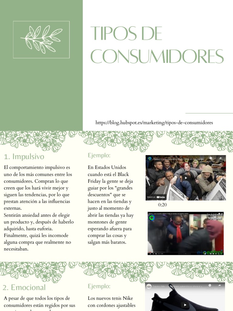 Tipos de Consumidores | PDF | Comportamiento