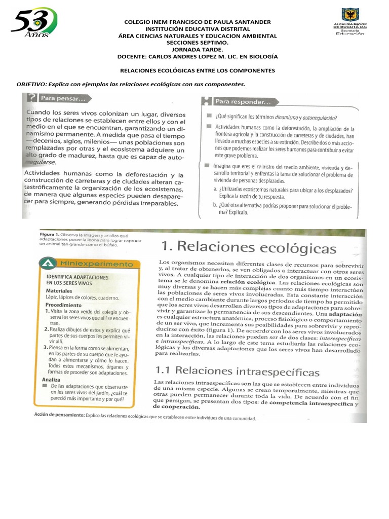 Guia Ecologia 1 | PDF