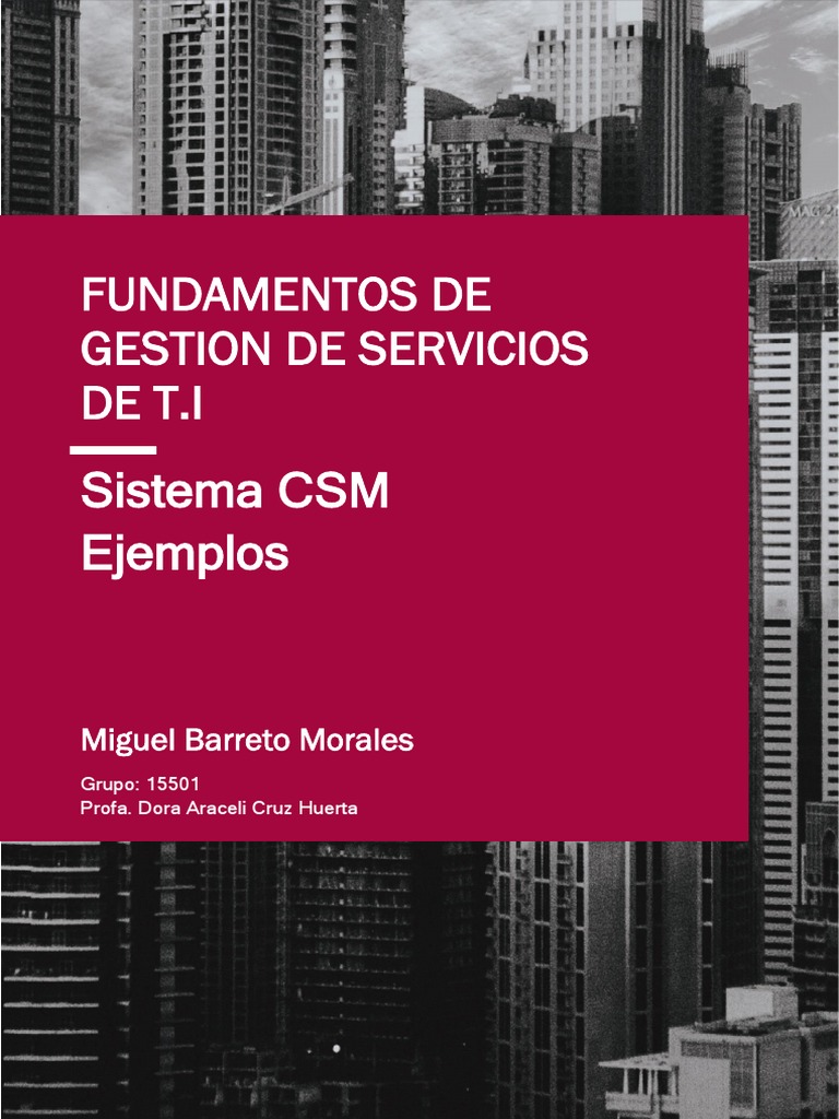 Ejemplos de CSM | PDF