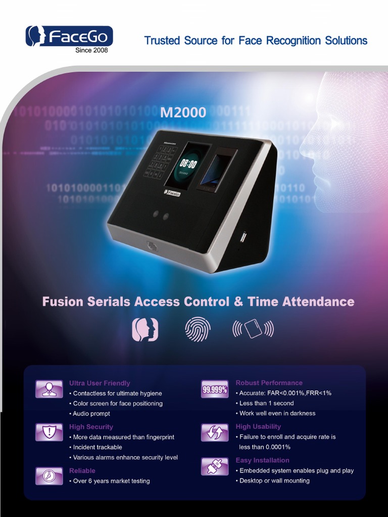 Brochure FaceGo-M2000 | PDF
