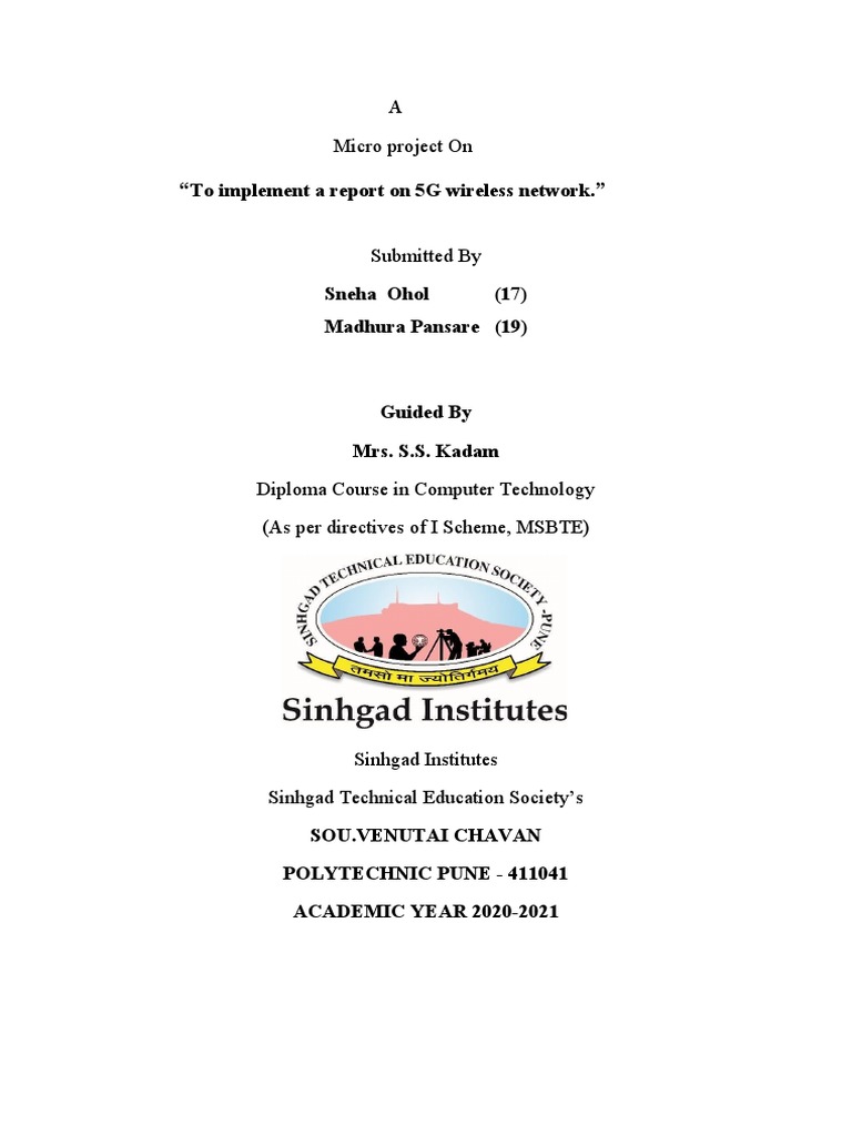 DCC Micro Project (17,19) SYCM2 | PDF | Computer Network | Wireless Network