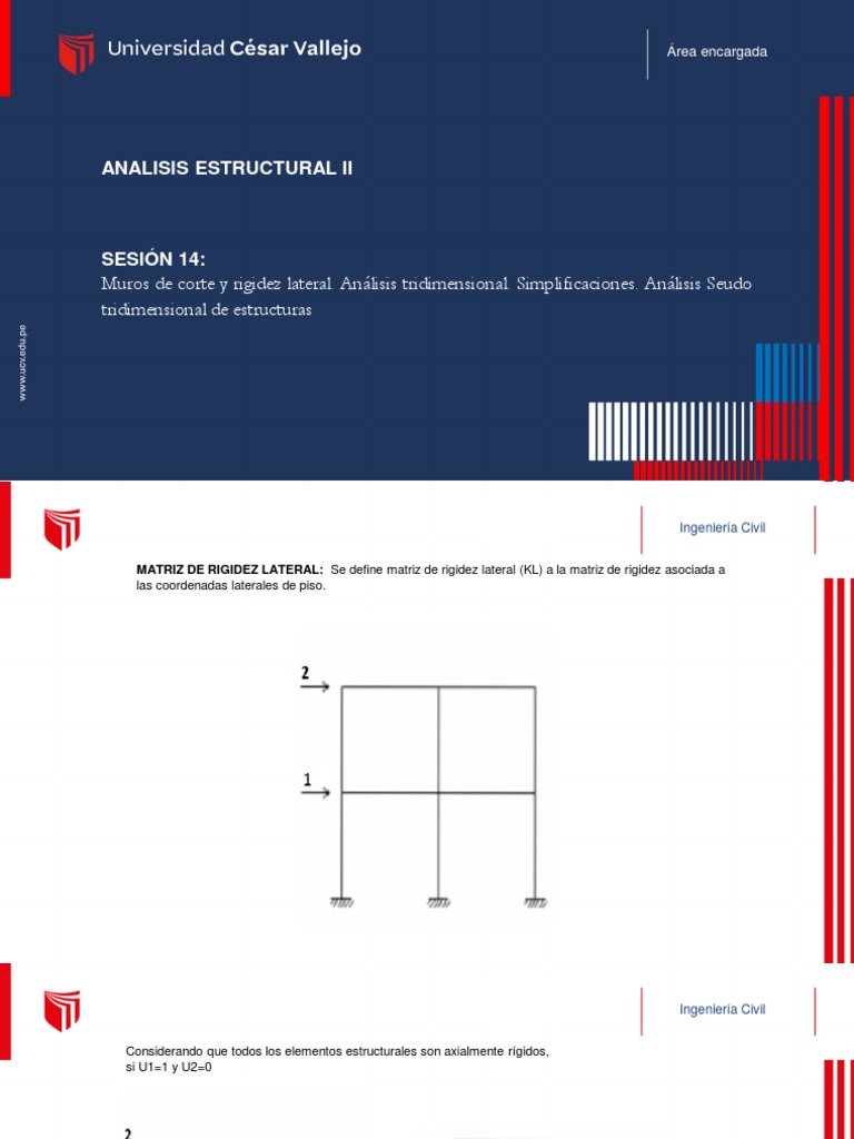 Material Complementario - Sesion 14 | PDF | Rigidez | Análisis