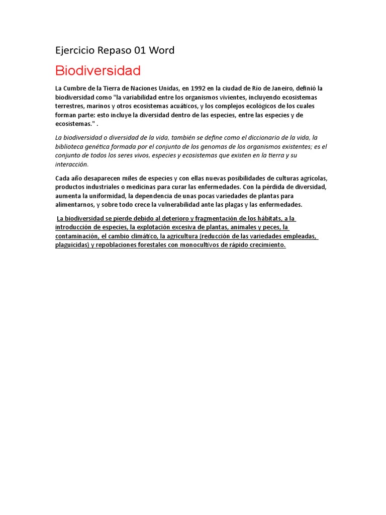Ejercicio Repaso 01 Word Terminado | PDF