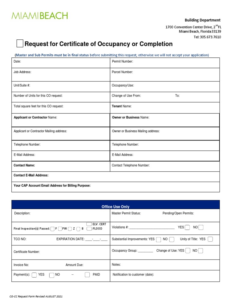 CO-CC Request Form | PDF | Email Address