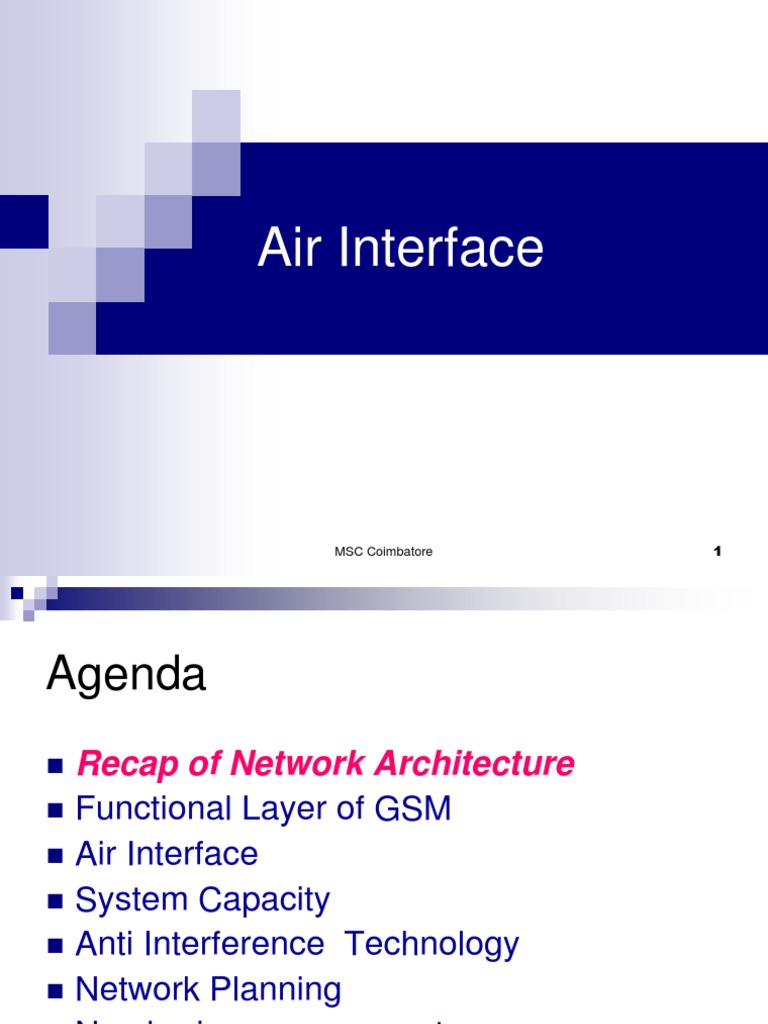 GSM Air Interface | PDF | Communication | Telecommunications