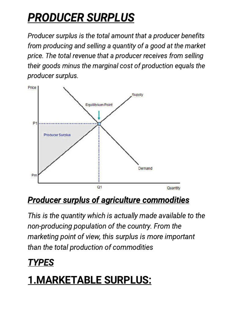 Marketed surplus (1) | PDF