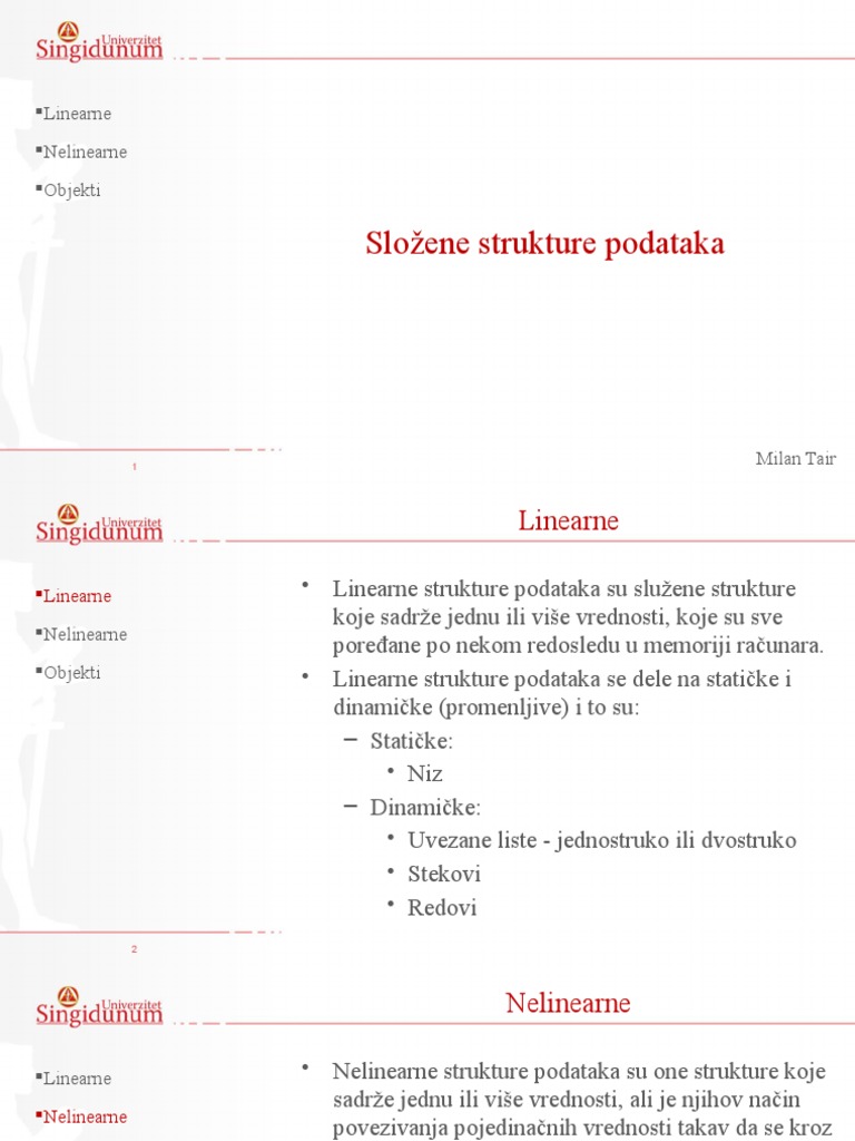 Složene Strukture Podataka | PDF