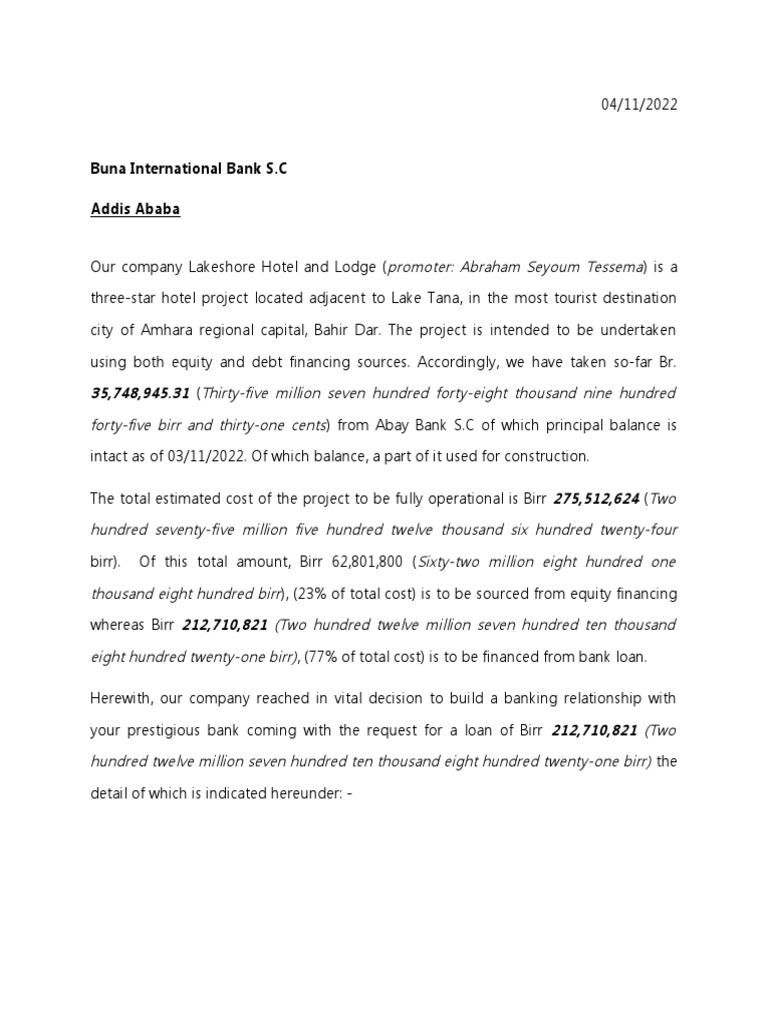 Application To Buna Rev1 | PDF