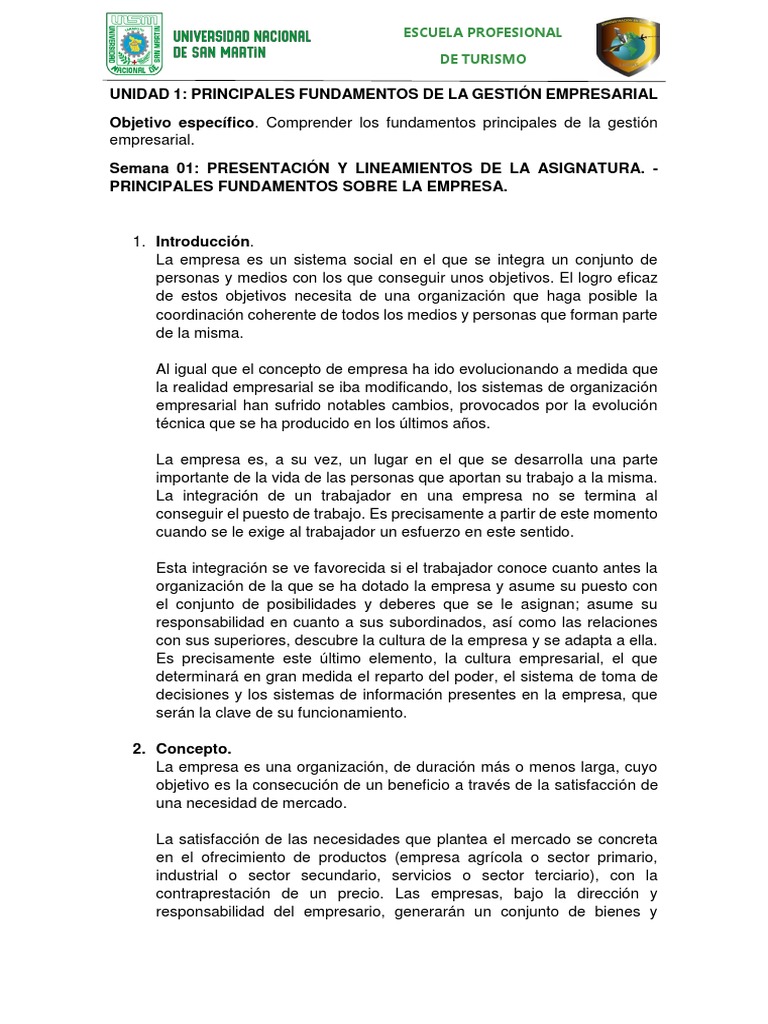 Separata Semana 01 | PDF