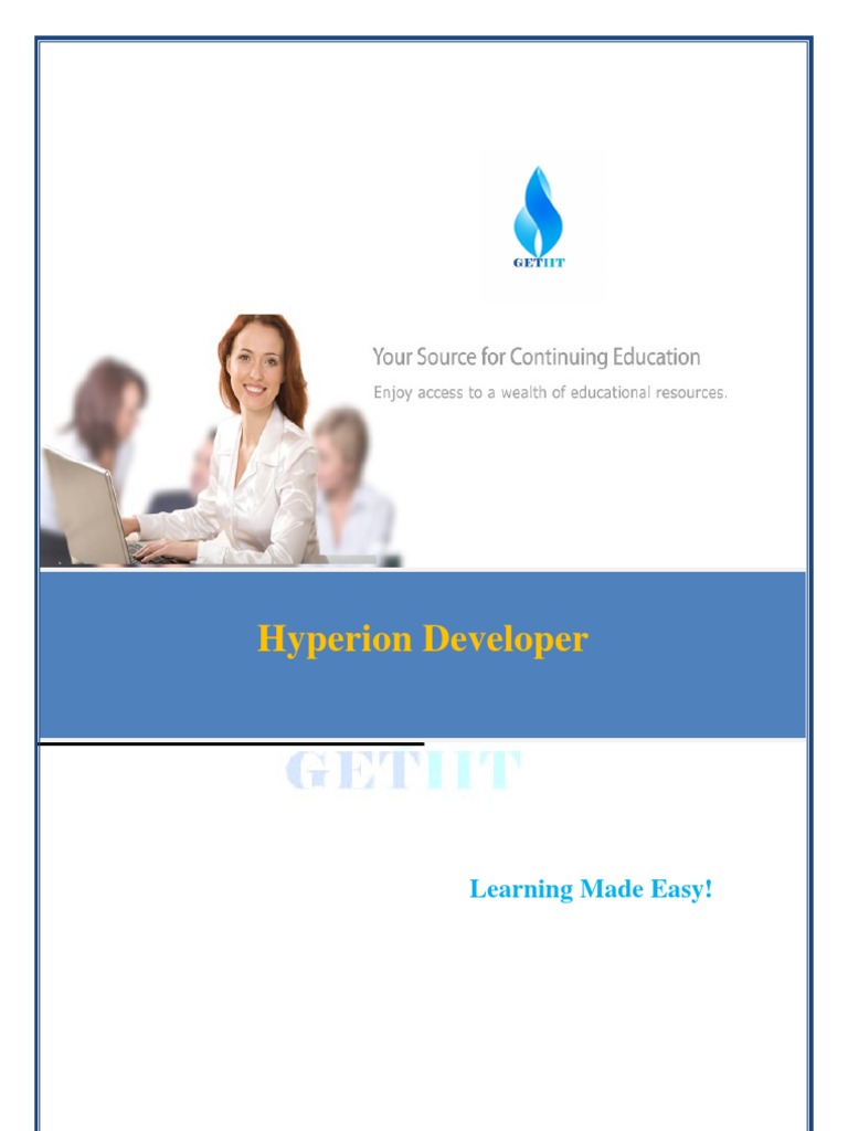 Hyperion Developer: Learning Made Easy! | PDF | Databases | Business