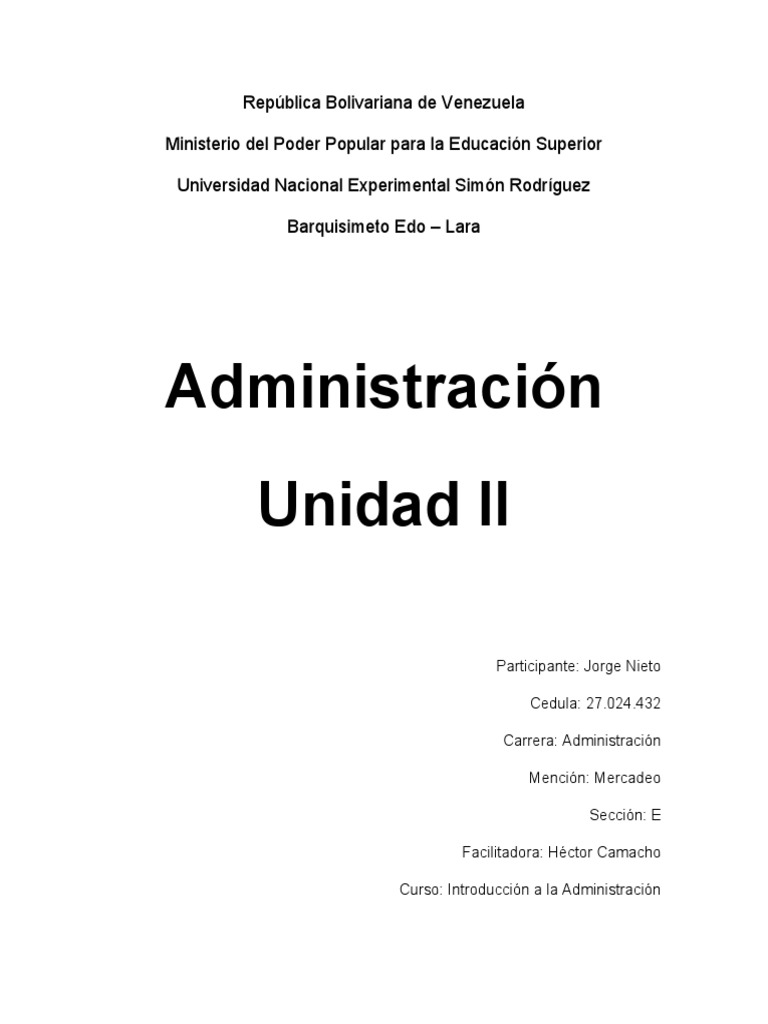 Ensayo Unidad 2 | PDF | Planificación estratégica | Planificación
