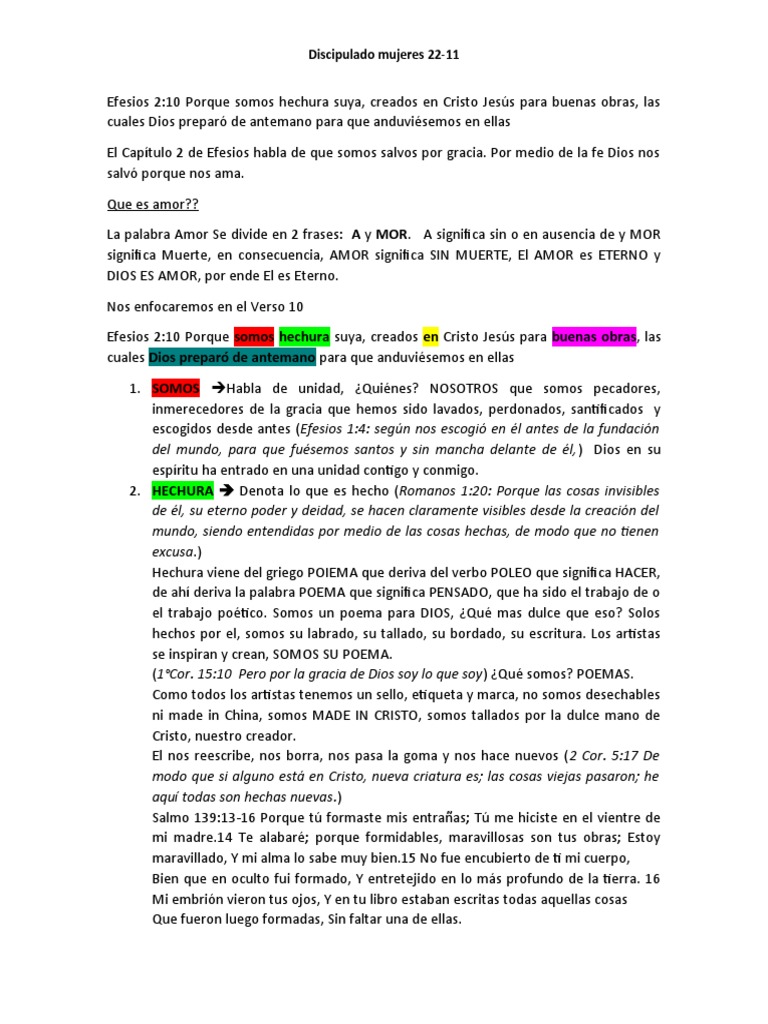Hechura de Dios para Buenas Obras | PDF | Cristo (título) | Amor