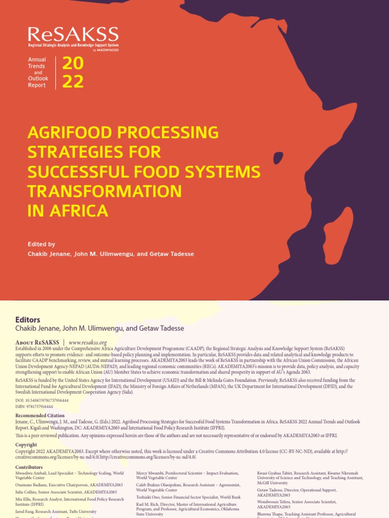 Agri Food Processing Re Saks S 2022 | PDF