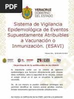 Manual ESAVI 2025: Vigilancia Vacunal | PDF | Vacunación | Vacunas