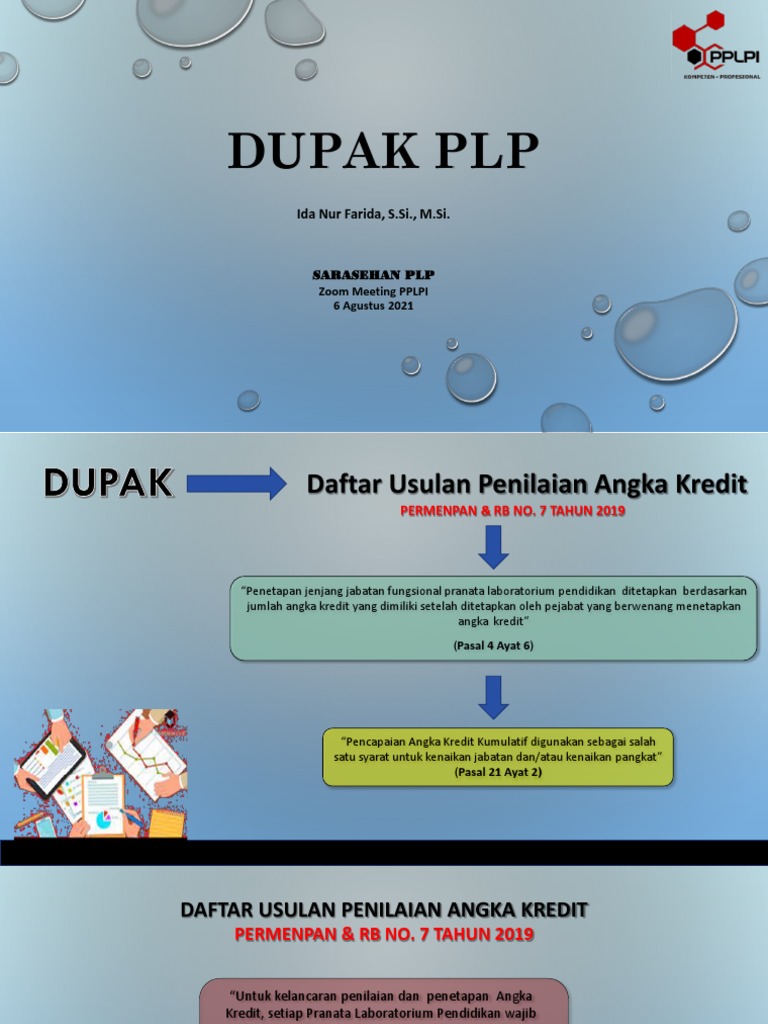 Materi Sarasehan Administrasi Dupak PLP | PDF | Karier & Perkembangan ...