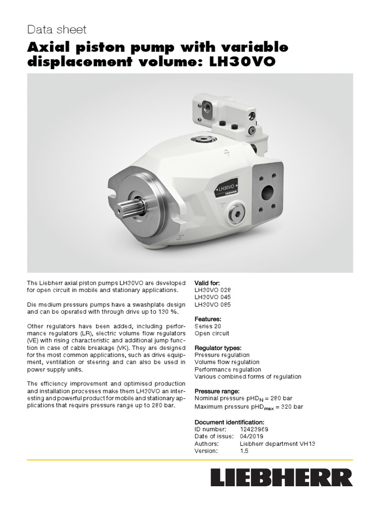 Data Sheet LH30VO - en | PDF