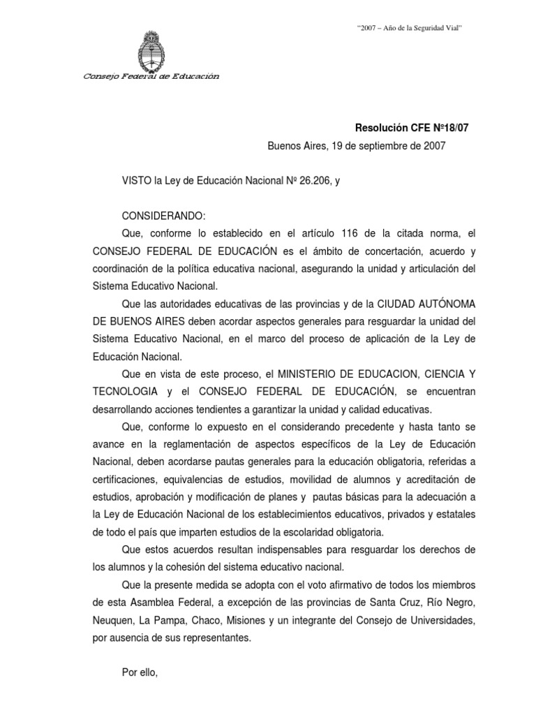 Rcfe 18-07 | PDF | Educación primaria | Educación de la primera infancia