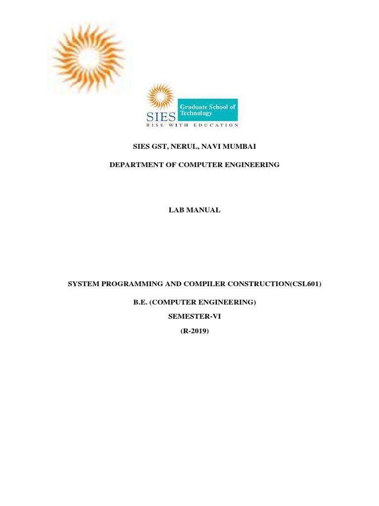 Sies GST, Nerul, Navi Mumbai Department of Computer Engineering | PDF