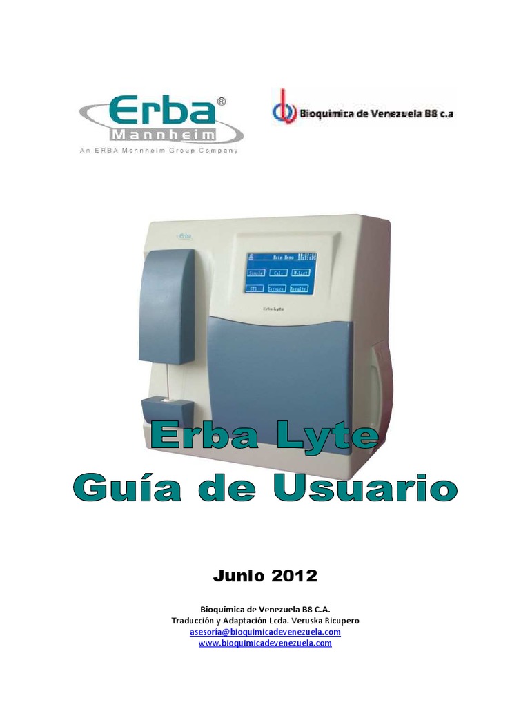 Erba Lyte | PDF | Bomba | Calibración